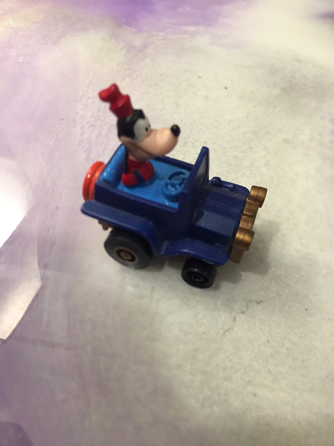 Vintage 1980s Disney Goofy Pull Back Action Toy Car Rare Fun ...