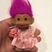 Vintage Purple Hair Troll Doll Russ Troll Doll Purple Hair Rare Vintage ...