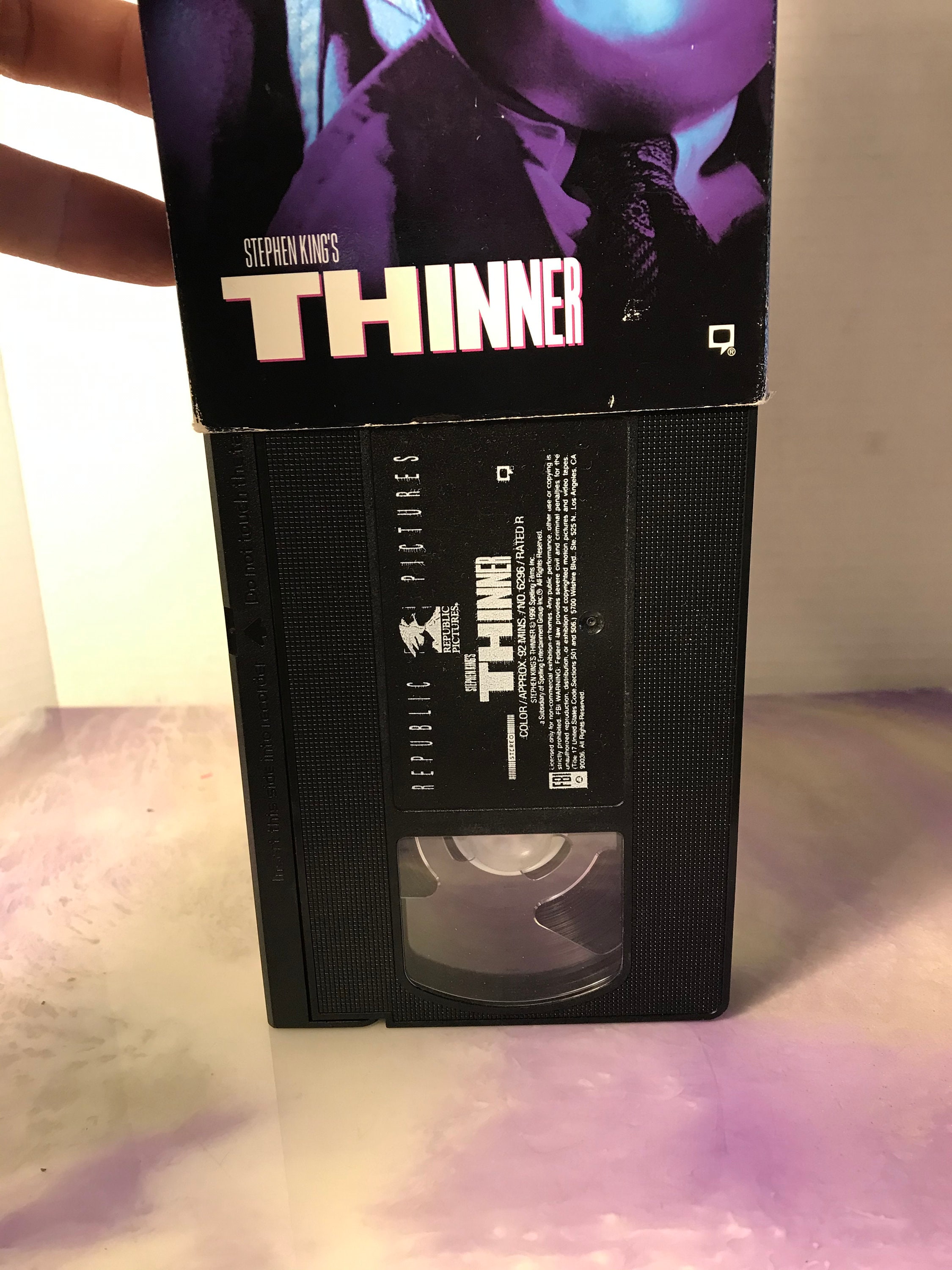 Vintage Stephen King's THINNER VHS Movie Tape Video - Etsy Australia