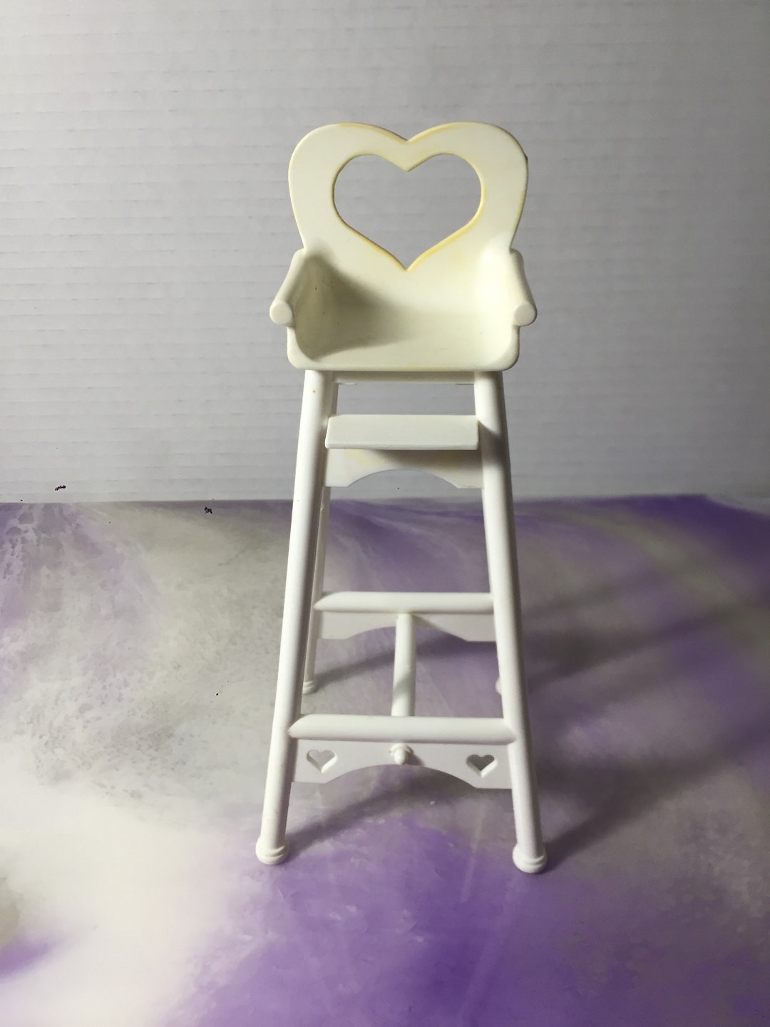 Vintage 90's Barbie White Highchair - Barbie Playhouse Accessory ...