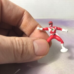 Vintage Red Power Ranger MMPR Mighty Morphing Power Rangers Mini Figure ...