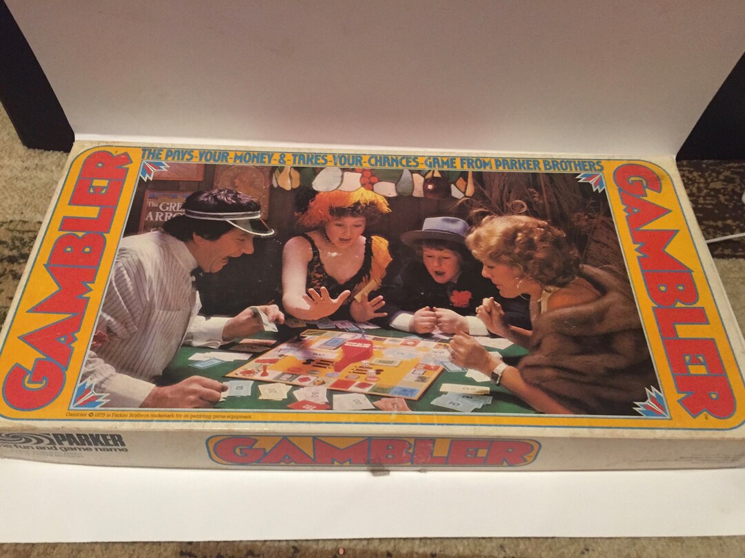 Vintage Gambler Board Game From by Parker Bros Rare Vintage Game ...