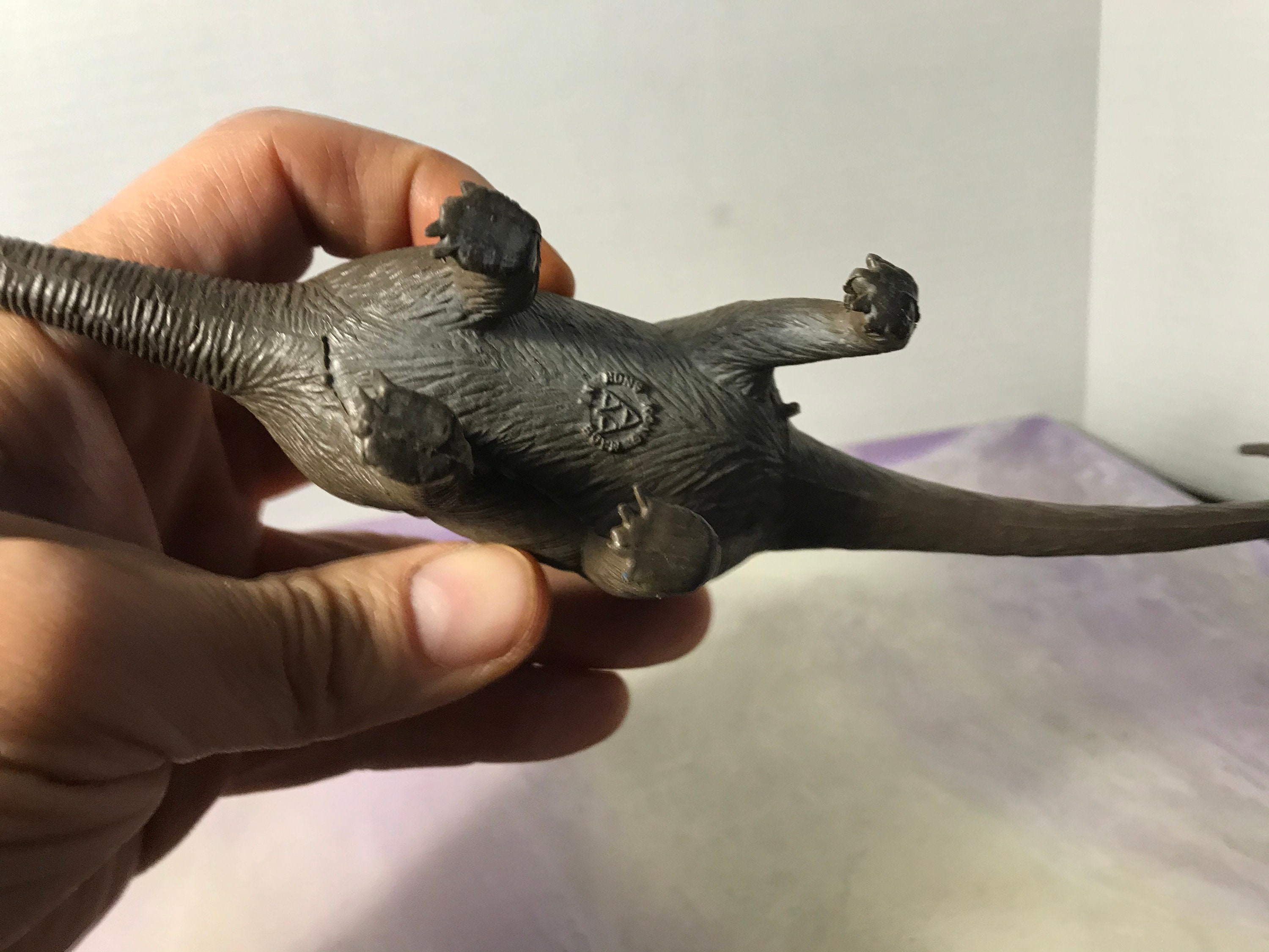 Vintage Dinosaur Toy AAA Toys Rubber Brown / Green Apatosaurus - Rare ...