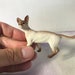 Vintage PVC Figurine Tan and White Cat Figurine cat Themed Figure ...