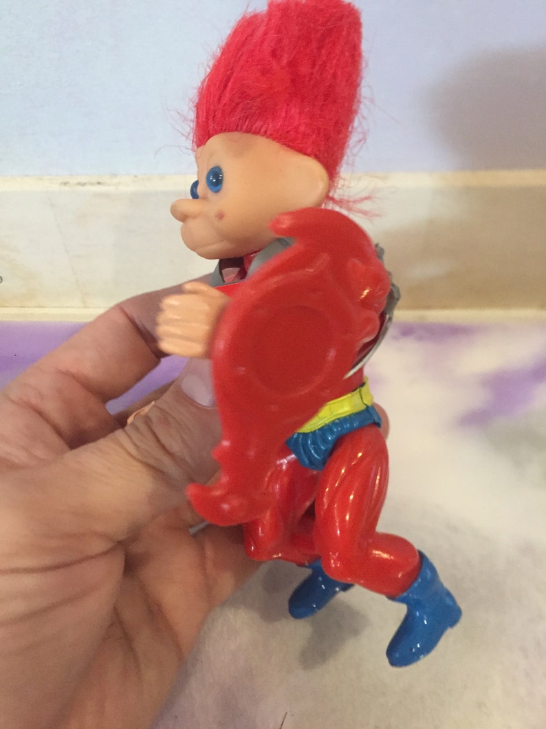 Vintage Troll Force Mighty Heroes Troll Doll Purple Hair | Etsy
