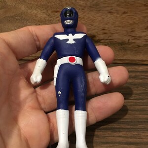 Vintage Knock off PVC MMPR Blue Ranger Made in China Figure / Cake ...