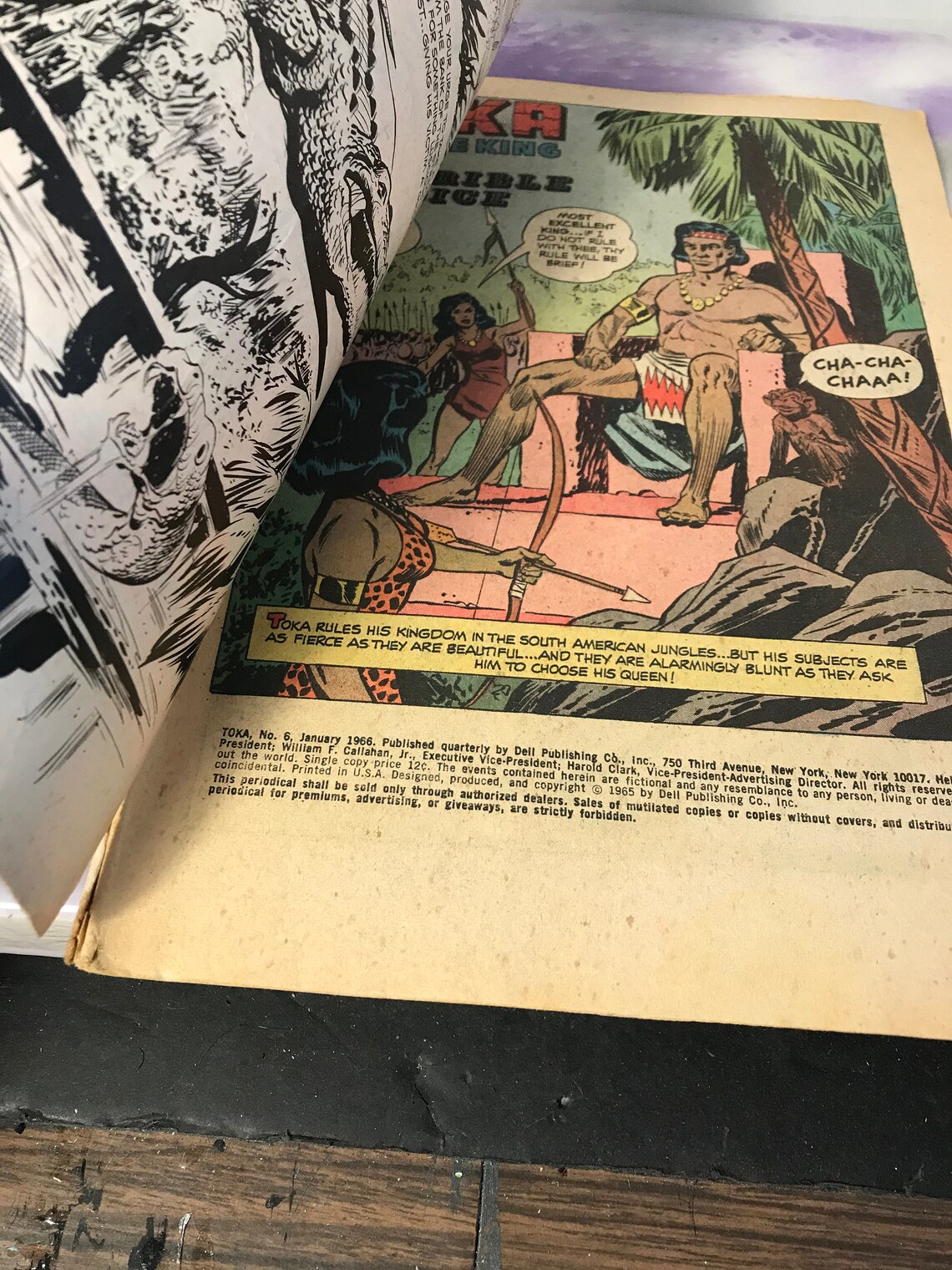 Vintage DELL Comics Toka Jungle King Retro 1950's Comic | Etsy
