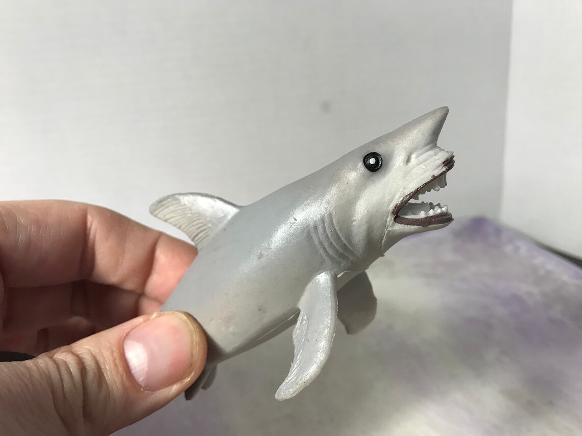 Vintage Made in China Great White Shark PVC Plastic Shark - Etsy Singapore