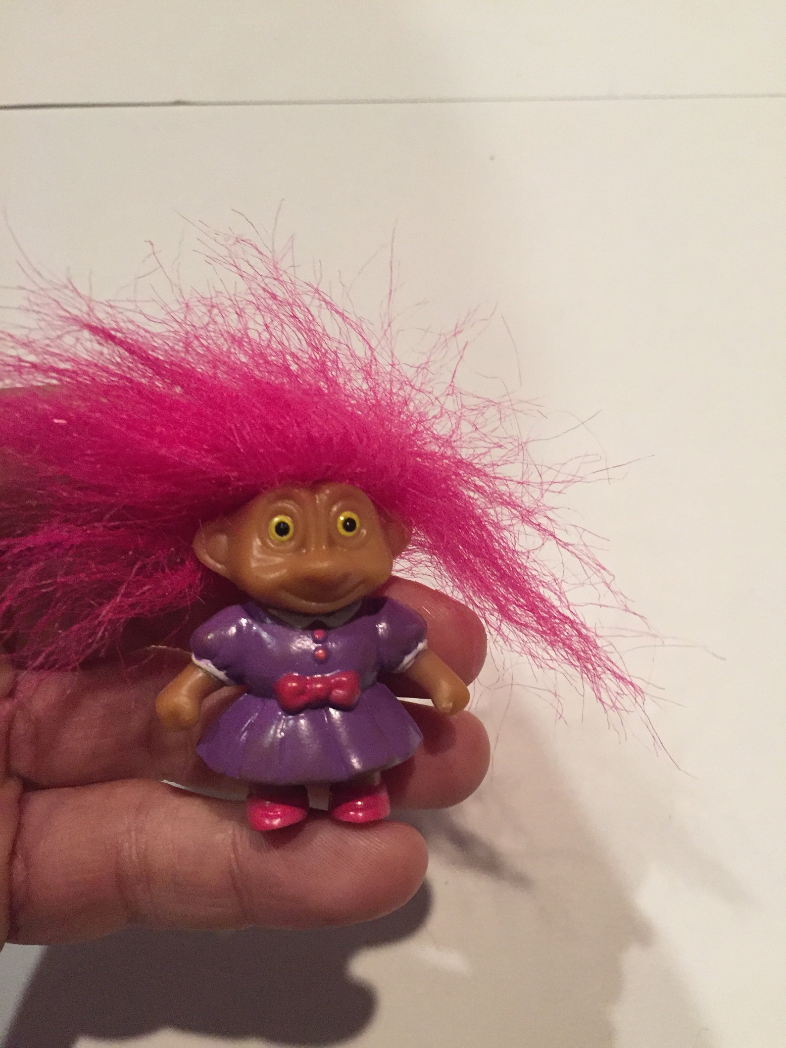 Russ Troll Styled Pink Haired Figurine Russ Troll Doll | Etsy