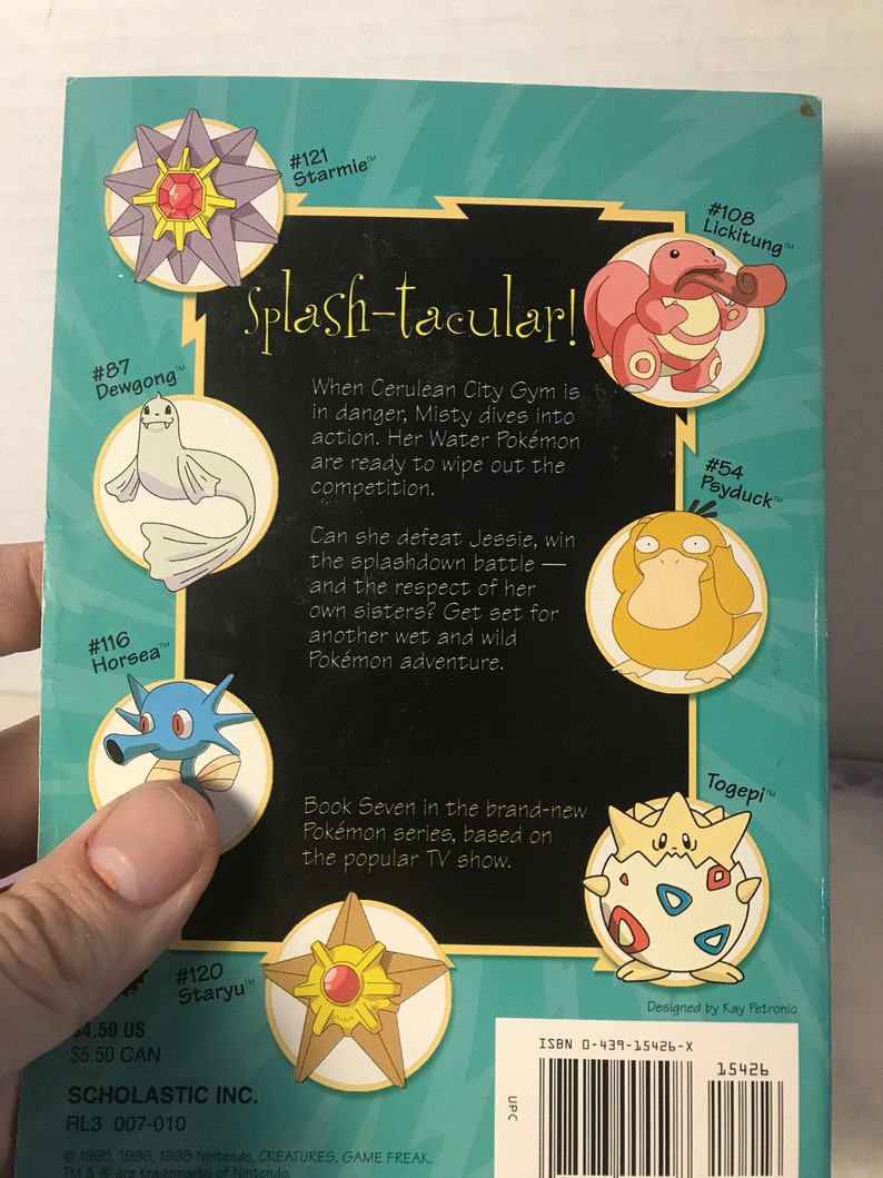 Vintage Pokemon Splashdown in Cerulean City paperback Book - Etsy