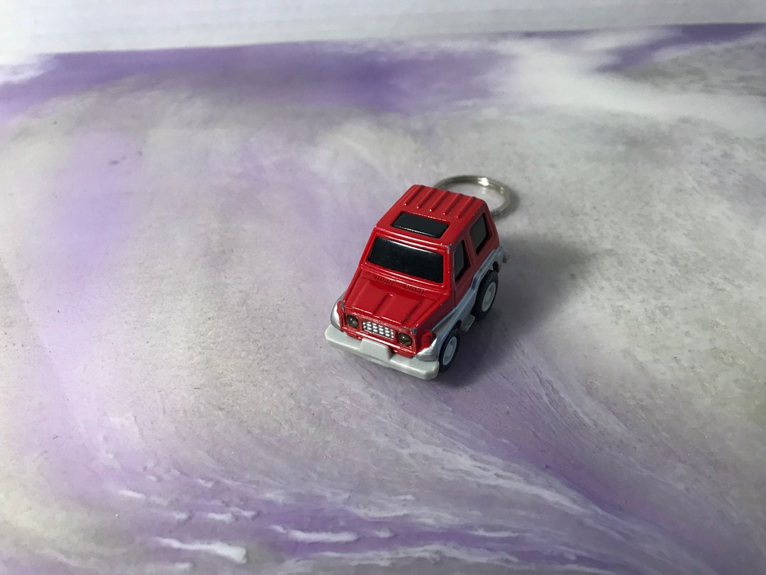 Vintage Red Die Cast Car Keychain Toy Accessory - Cool Vintage 1990's ...