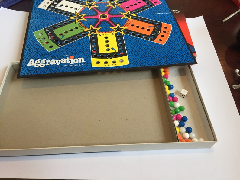 Vintage Milton Bradley Aggravation Classic Game Marble Race | Etsy