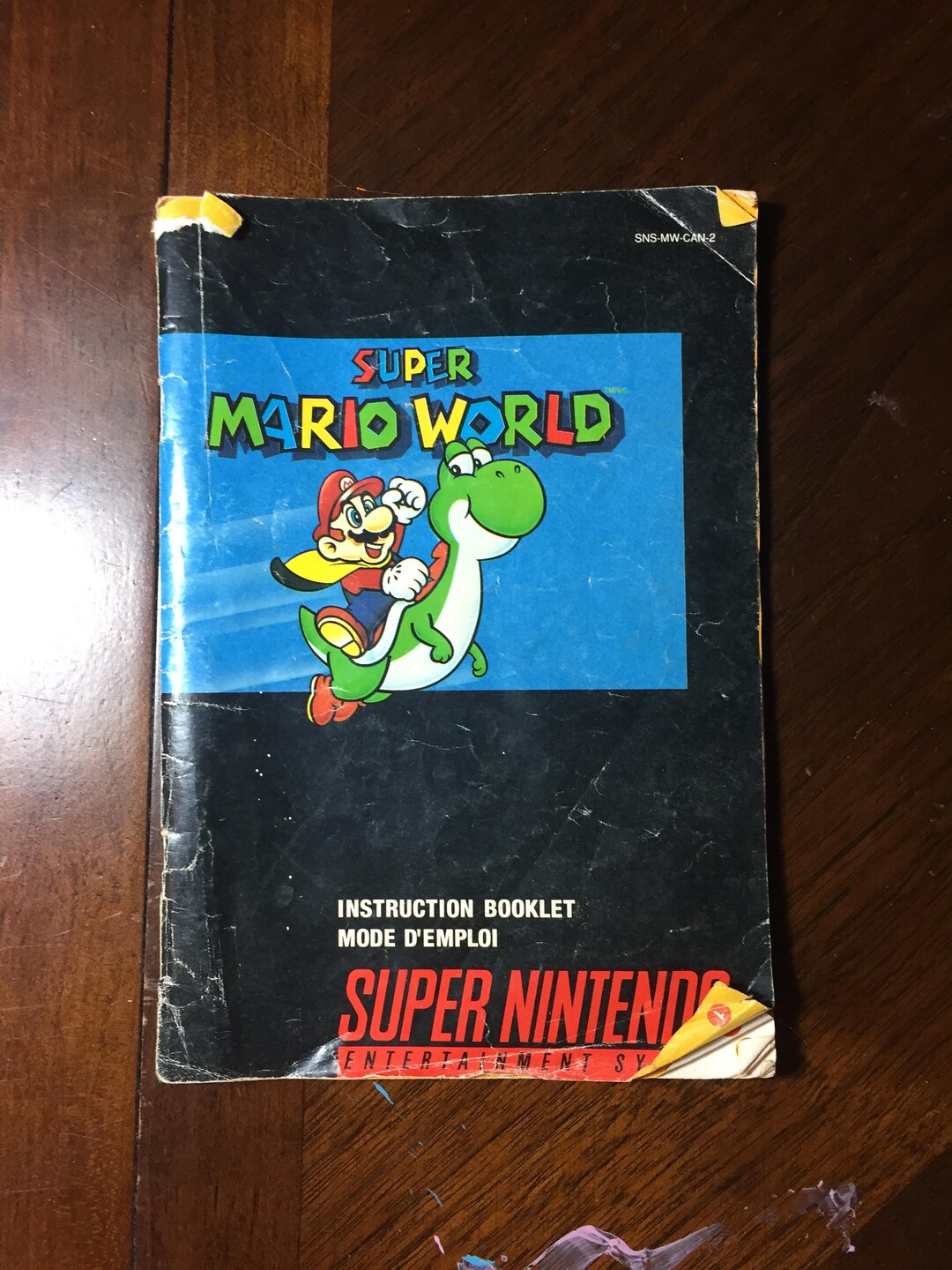 Super Mario World Super Nintendo SNES Instruction Booklet Manual Only ...
