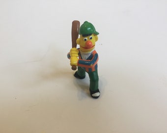 Vintage Applause Sesame Street Bert Baseball Hitter Figure PVC Bert ...