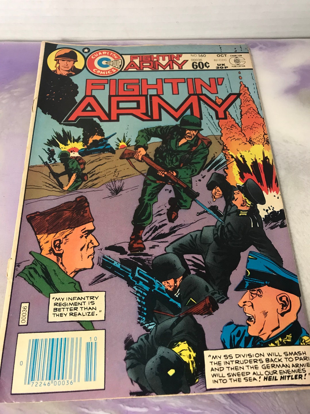 Vintage Charlton Comics Fightin Army #160 - (1970's) Rare Vintage Comic ...