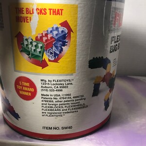 Vintage FLEXI BLOCKS 1990s Lego Styled Big Building Blocks - Etsy