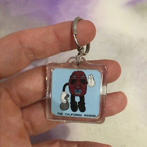 Vintage 1980's California Raisin's Keychain - Super Cool 80's Nostalgia ...