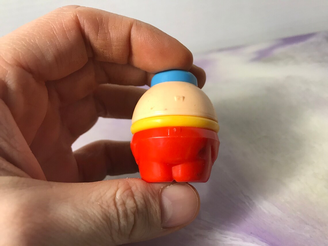 Vintage 1990s Little Tikes Chubby Figure Blue Hat Red Outfit | Etsy