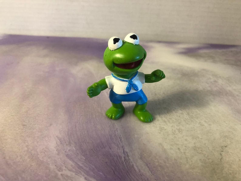 Vintage 1986 Muppet bebés Kermit la rana PVC figura pastel - Etsy España