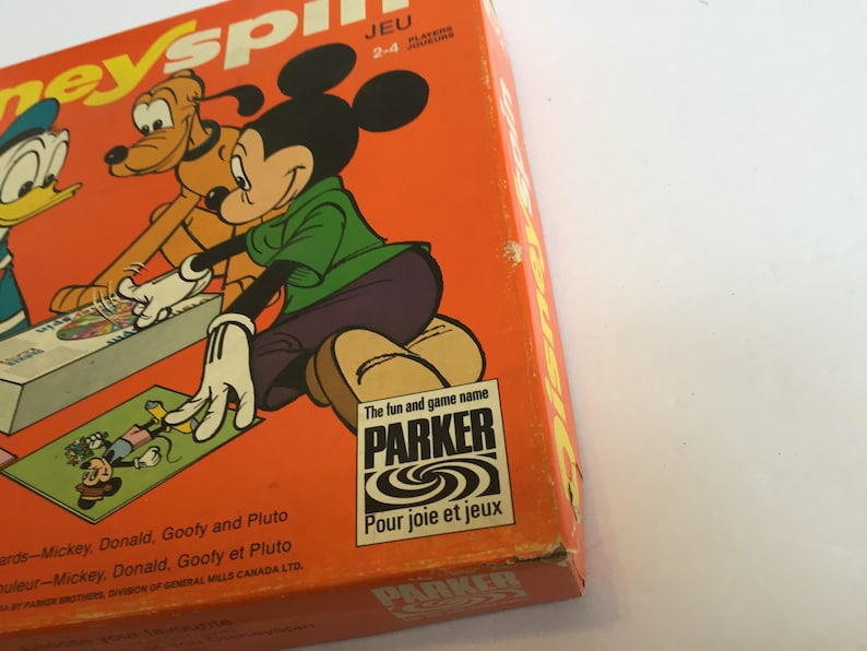 Vintage Parker Brothers DISNEY SPIN Board Game 1970's - Etsy Canada
