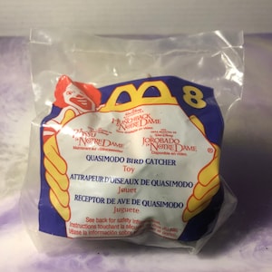 Vintage Brand New Disney Hunchback of Notre Dame Quasimodo Holding Bird ...