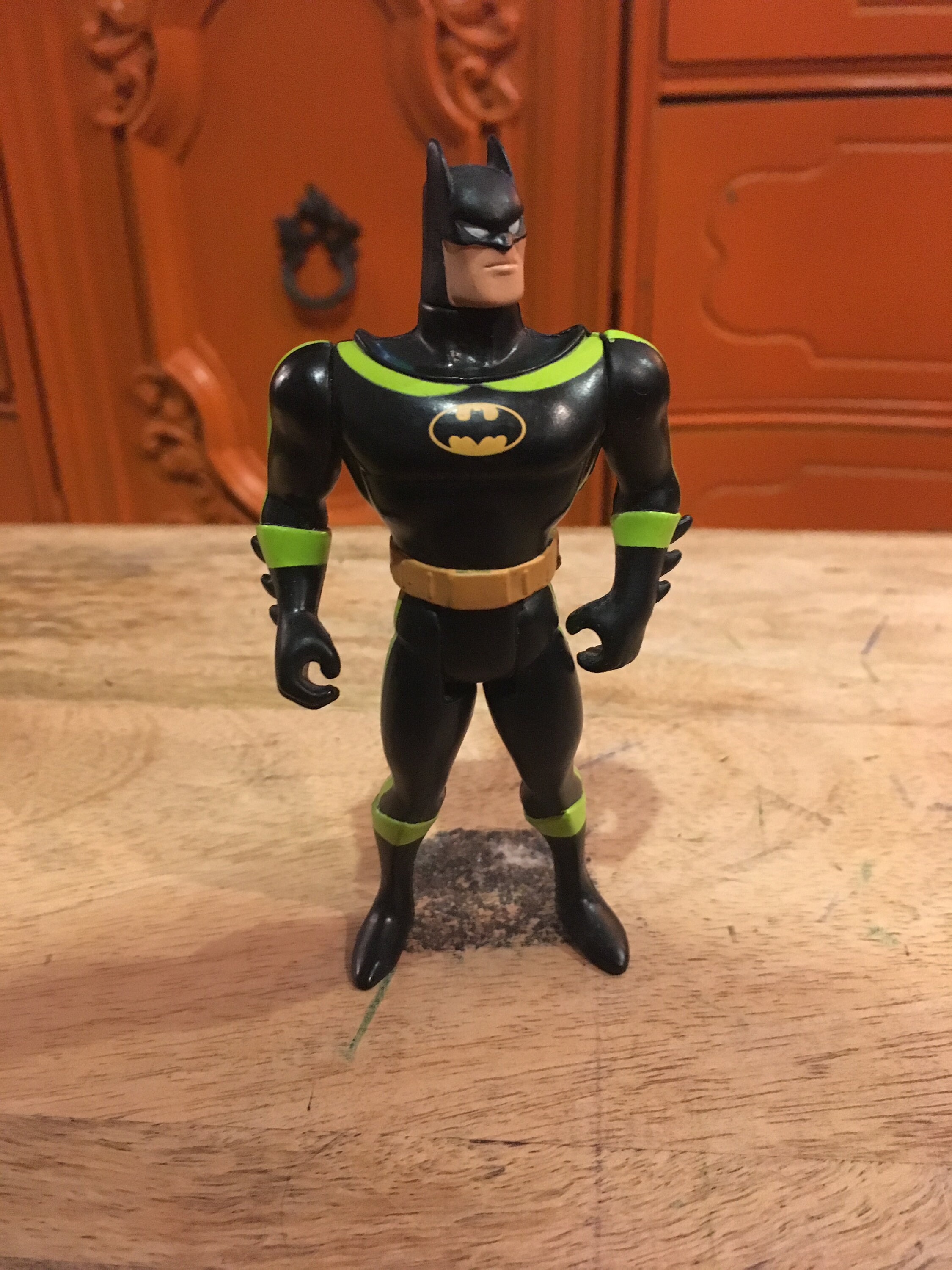 Action Figures Vintage 1994 kenner batman figure Black and Green Outfit ...