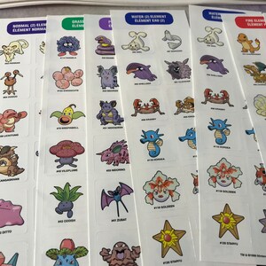 Vintage Pokemon Sticker Book and Sticker Set - so Cool - - 90's Pokemon ...