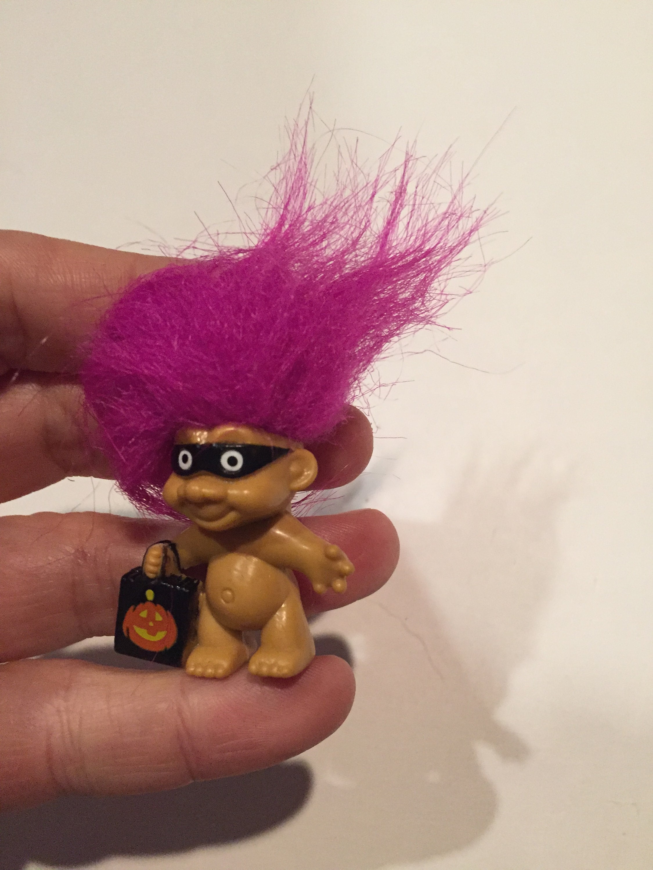 Russ Halloween Troll Pin Purple Hair Vintage Holiday Raro | Etsy