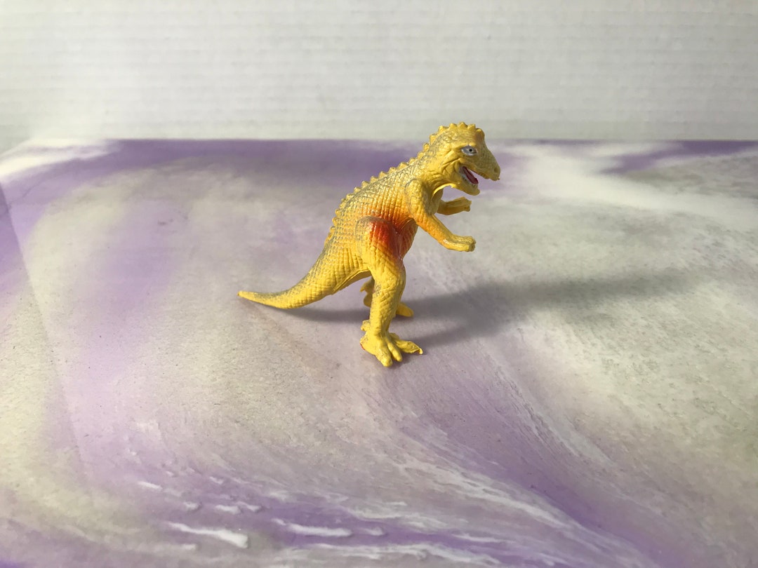 Vintage 1972 Allosaurus - (yellow) - Made in China Dinosaur Figure ...