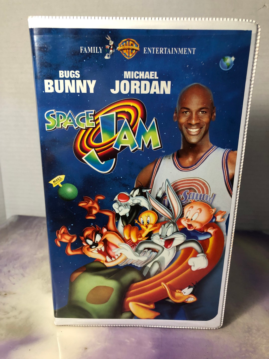 Vintage Space Jam Vhs Tape 1990's Animated Home Video Clamshell - Kids ...