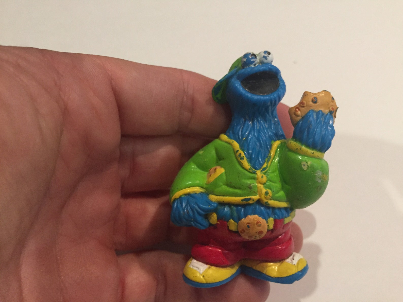 Vintage Sesame Street Cookie Monster Figure PVC Cookie Monster | Etsy