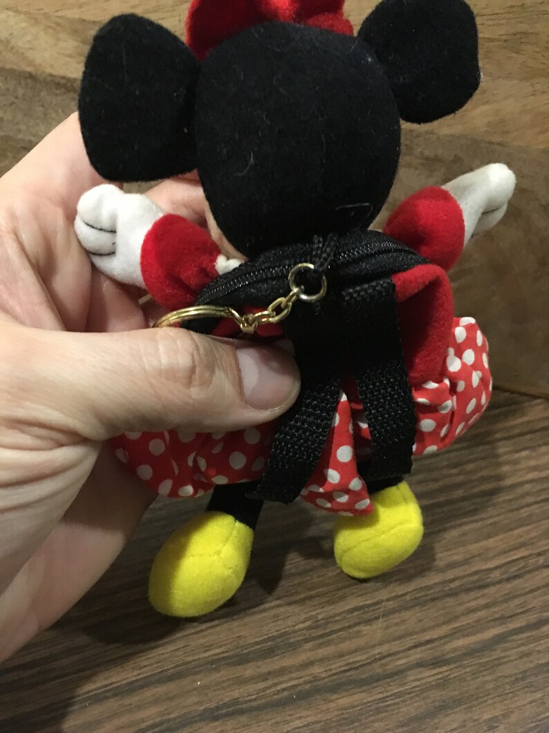 Vintage Disney Minnie Mouse Plush Keychain/ Backpack Toy - Etsy