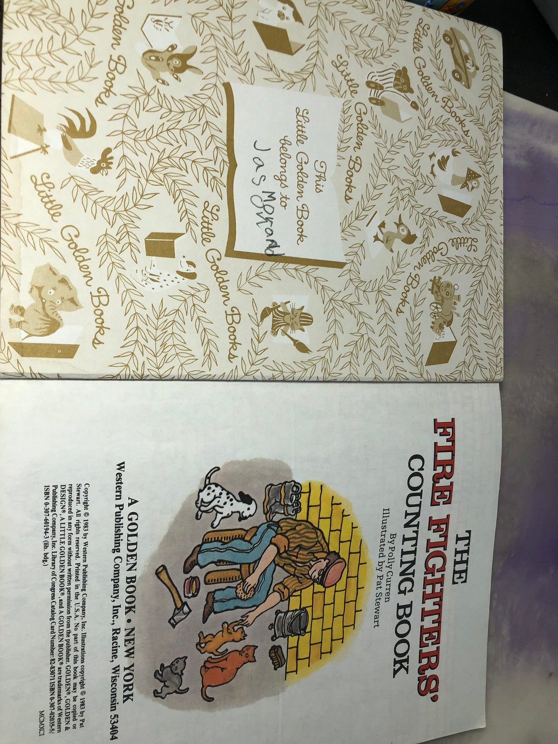 Vintage the Firefighters Counting Book Little Golden Book - Etsy