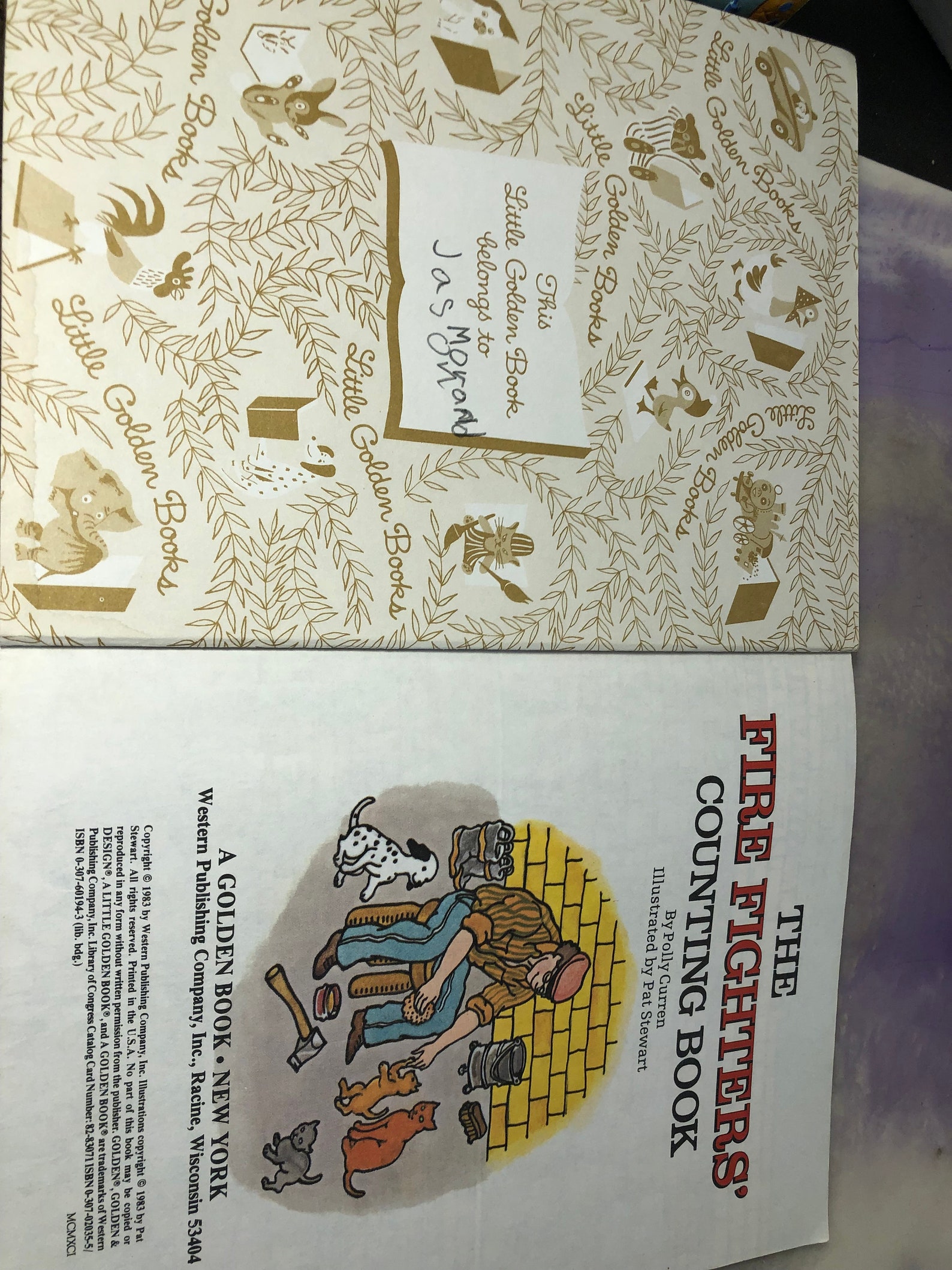 Vintage the Firefighters Counting Book Little Golden Book - Etsy