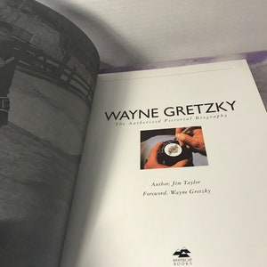Vintage Wayne Gretzky:authorized Pictorial Biography~jim Taylor ~1994 ...