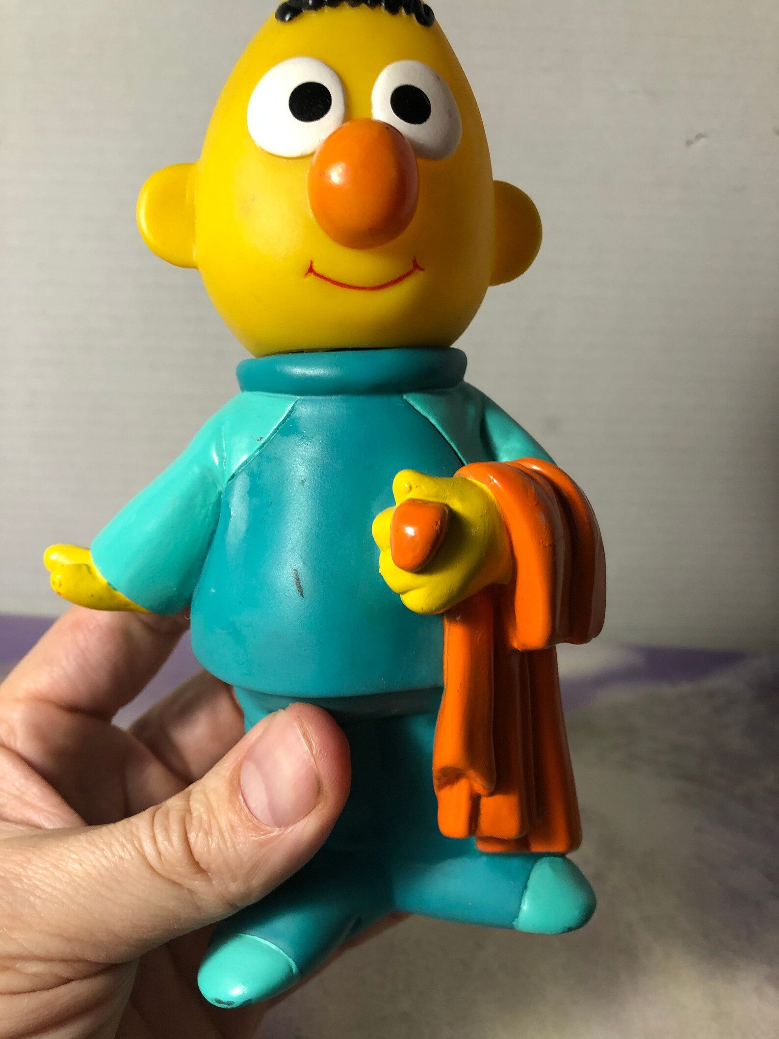 Vintage 1990's Sesame Street Baby Bert Piggy Bank PVC Toy Cake Topper ...