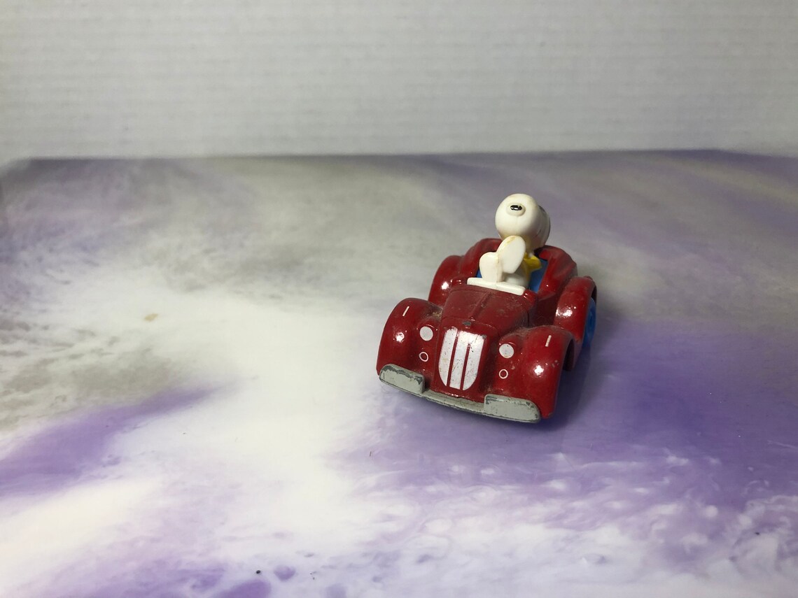 Vintage Peanuts Die Cast Toy Car Snoopy in Red Car Awesome - Etsy