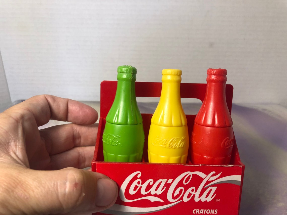 Vintage 1995 World of Coca Cola Crayon 6 Pack Mini Crayons - Etsy