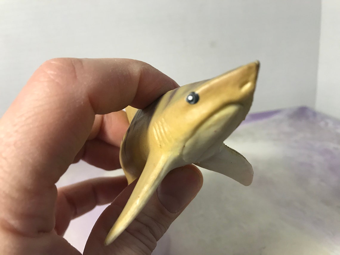 Vintage Made in China TIGER Shark PVC Plastic Shark Figure | Etsy