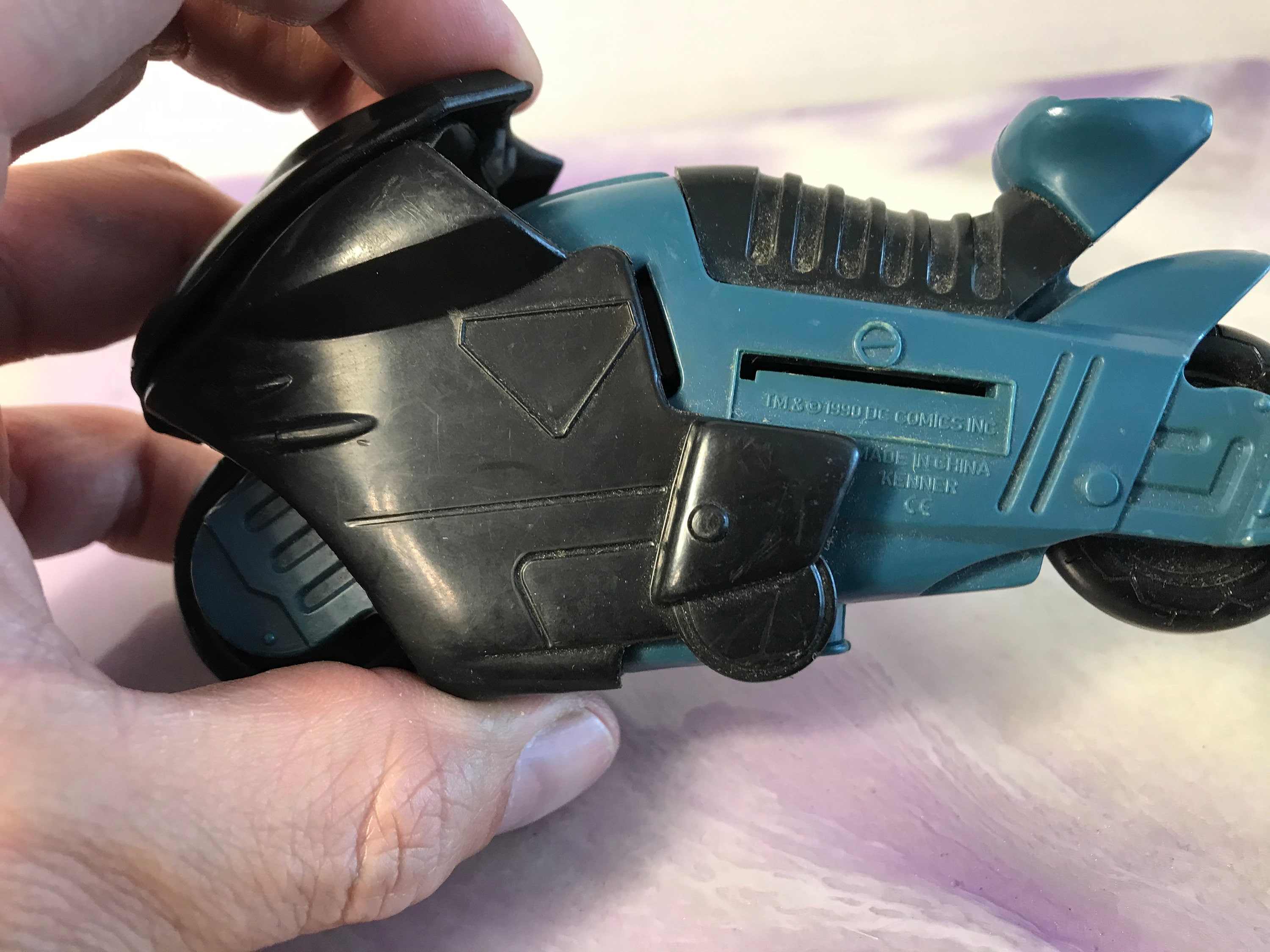 Vintage 1990 Kenner Batman BATCYCLE Vehicle Toy Batman 90's Toy Line ...