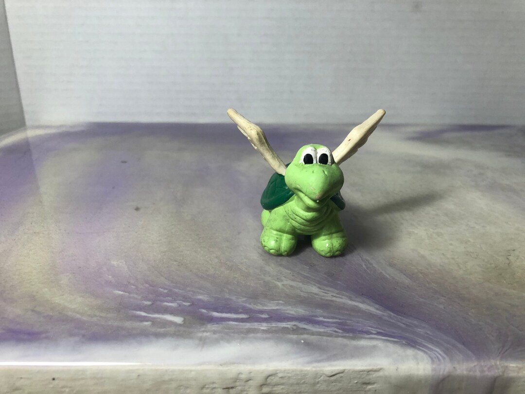 Vintage 1989 Super Mario Brothers Flying Turtle Action Figure Nintendo ...