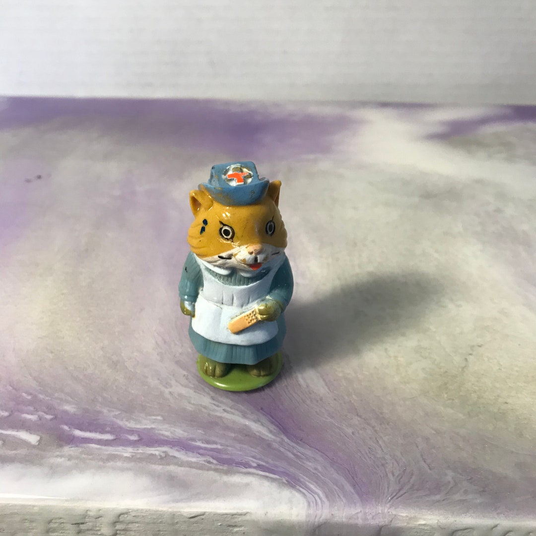 Vintage Richard Scarry Busytown Playskool 1970's Mouse Toy Figure Cake ...