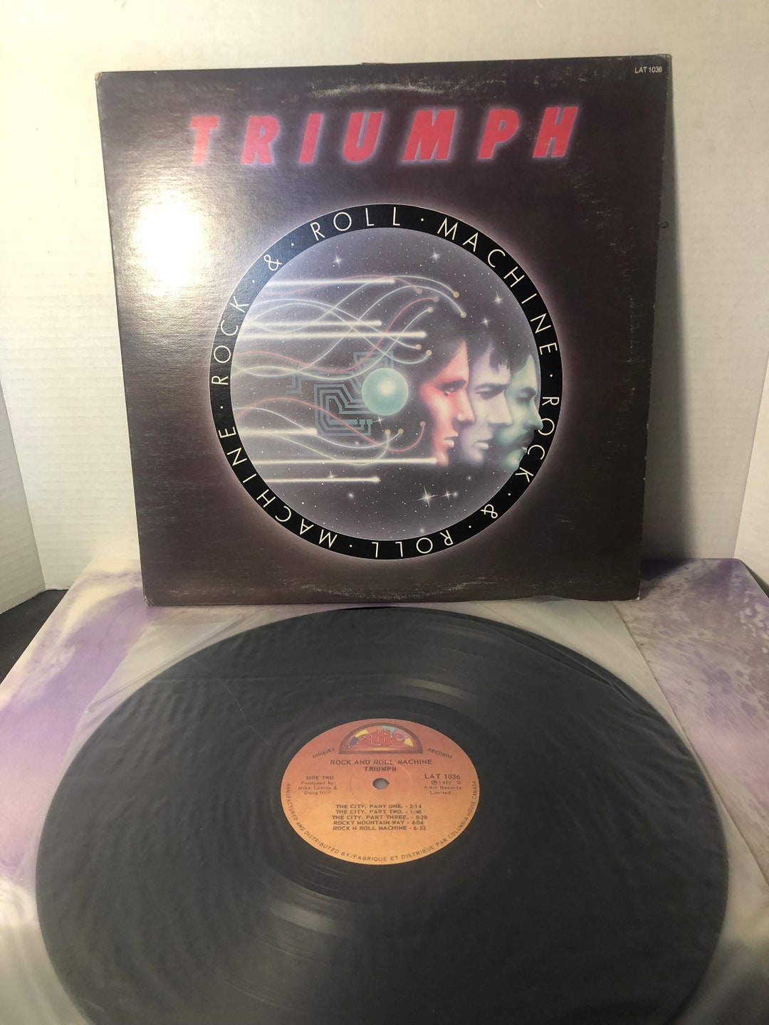 Vintage Album Record 1980's Triumph - Rock and Roll Machine Vintage ...