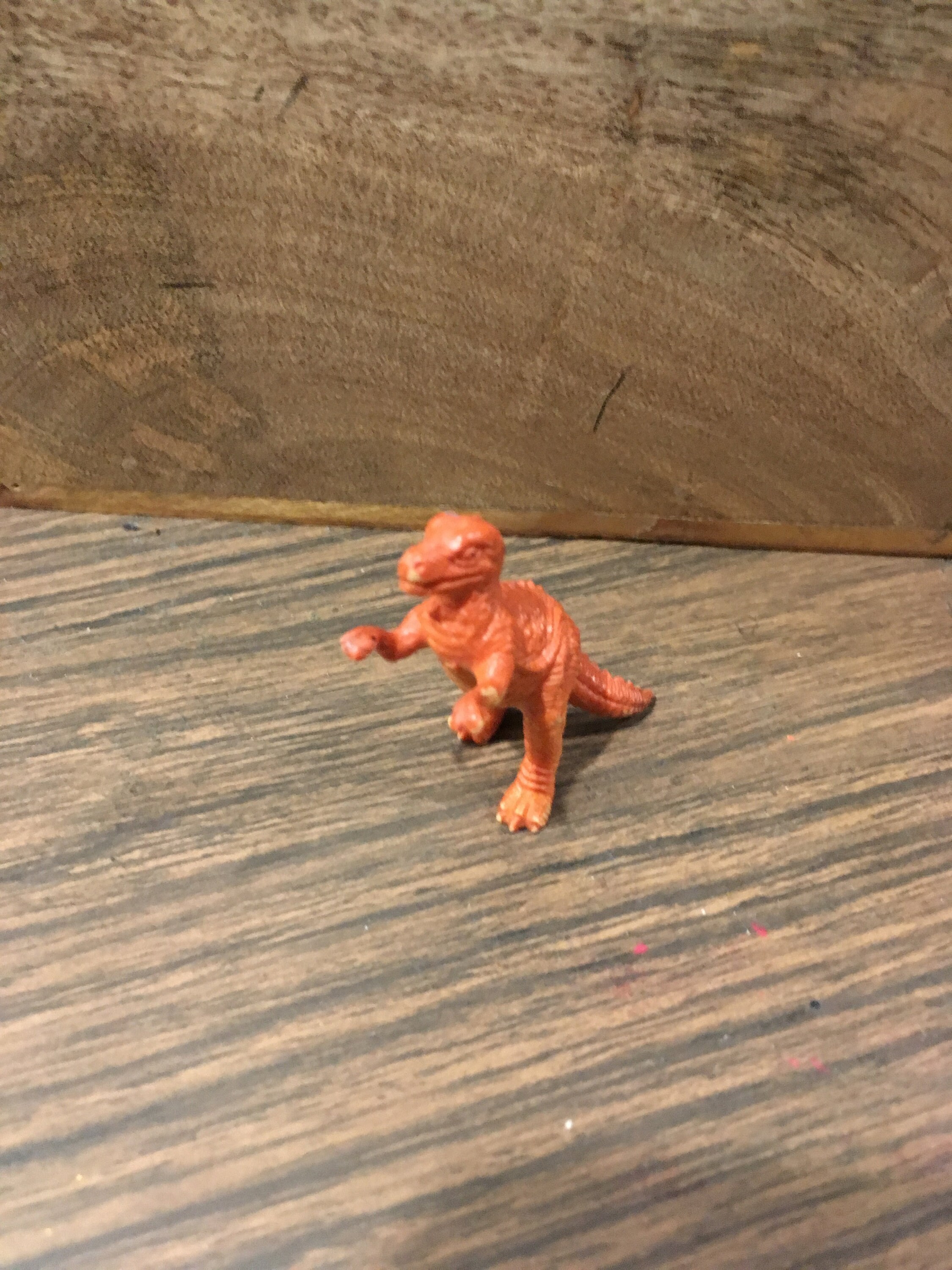 Vintage Dinosaur Toy Orange Rubber Mini T-rex Tyrannosaurus - Etsy