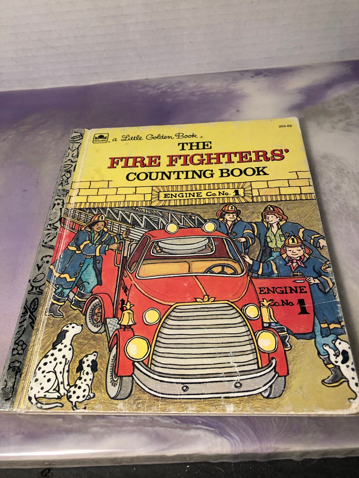 Vintage the Firefighters Counting Book Little Golden Book - Etsy