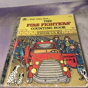 Vintage the Firefighters Counting Book Little Golden Book - Hardcover ...