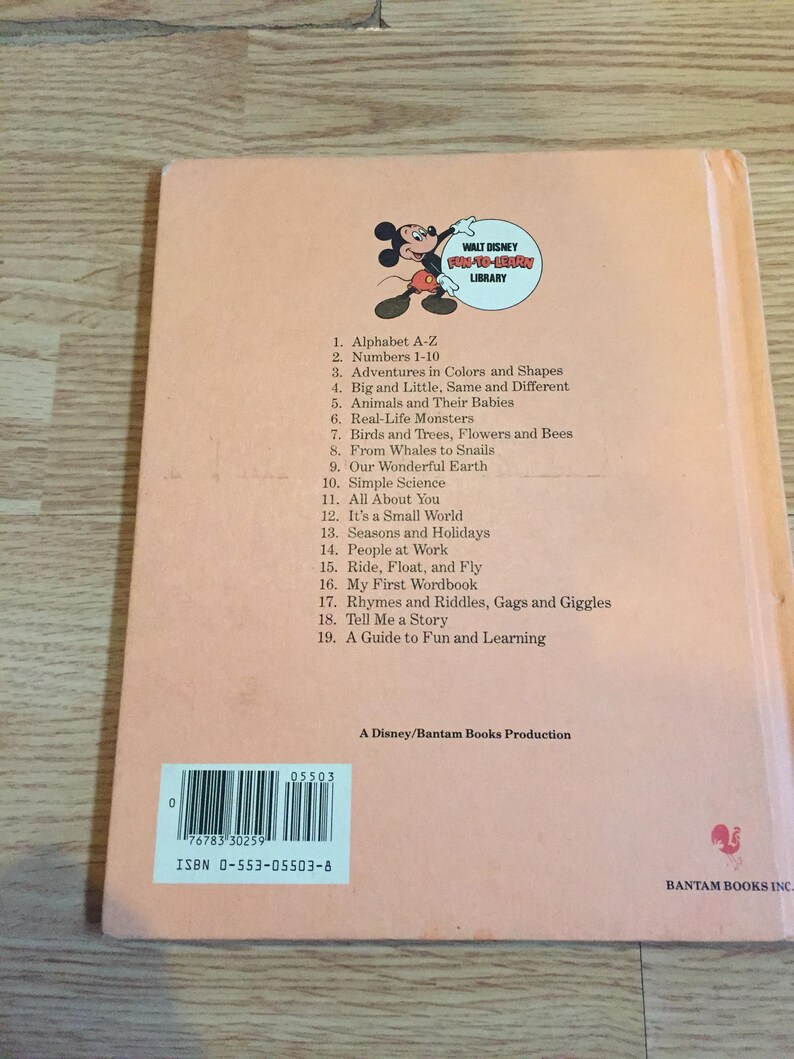 Walt Disney Bantam Books - Adventures in Colors and Shapes (volume 3 ...