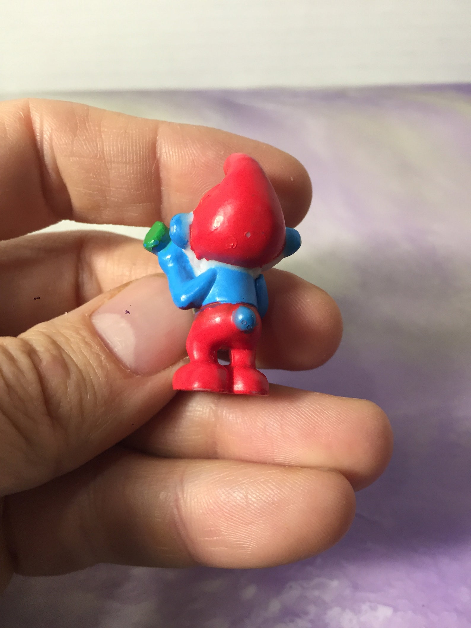 Vintage Smurfs 2 Mini Smurf PAPA SMURF Figure PVC Cake - Etsy