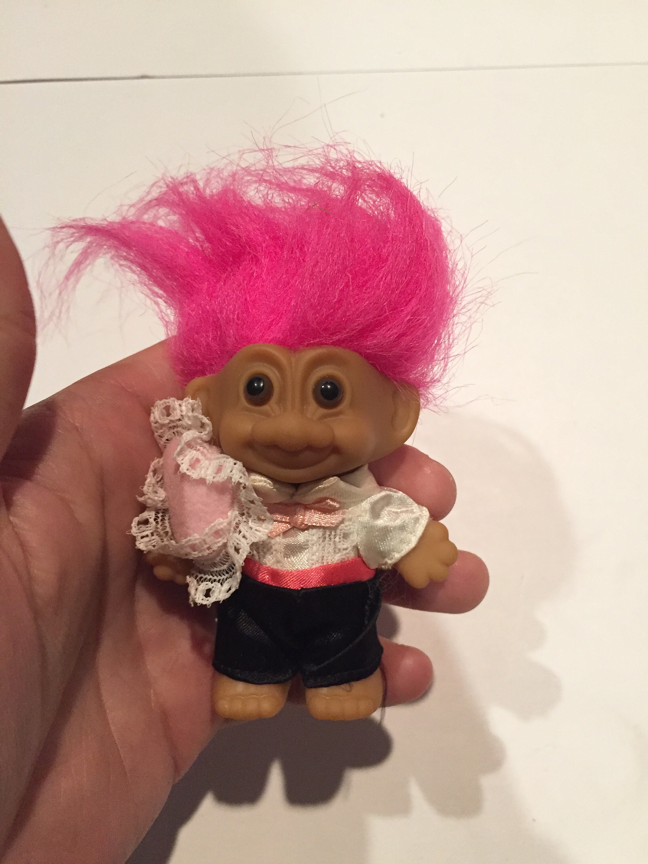 Sweetheart Troll Russ Troll Doll Pink Hair Rare Vintage - Etsy