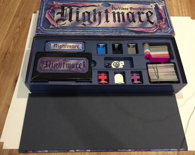 Vintage Rare Fun NIGHTMARE VHS Video Board Game Complete 1980's Board ...